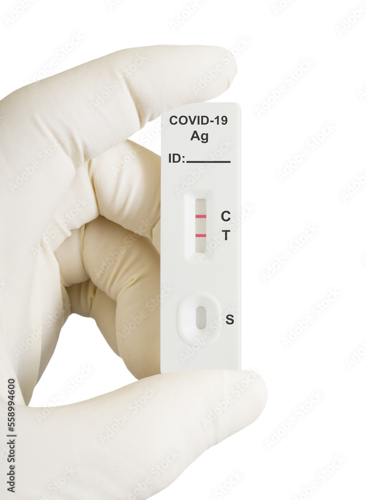Rapid antigen test kit with positive result during swab COVID 19 ...