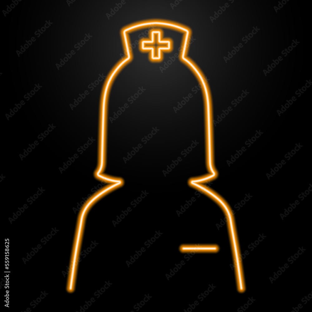 nurse neon sign, modern glowing banner design, colorful modern design ...