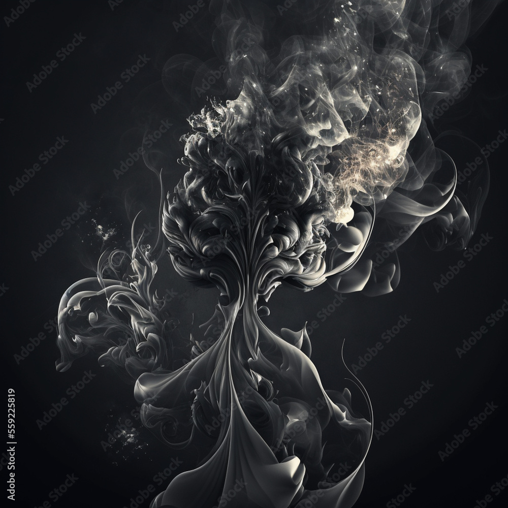 Photorealistic smoke photoshop effect. png texture, design asset, high ...
