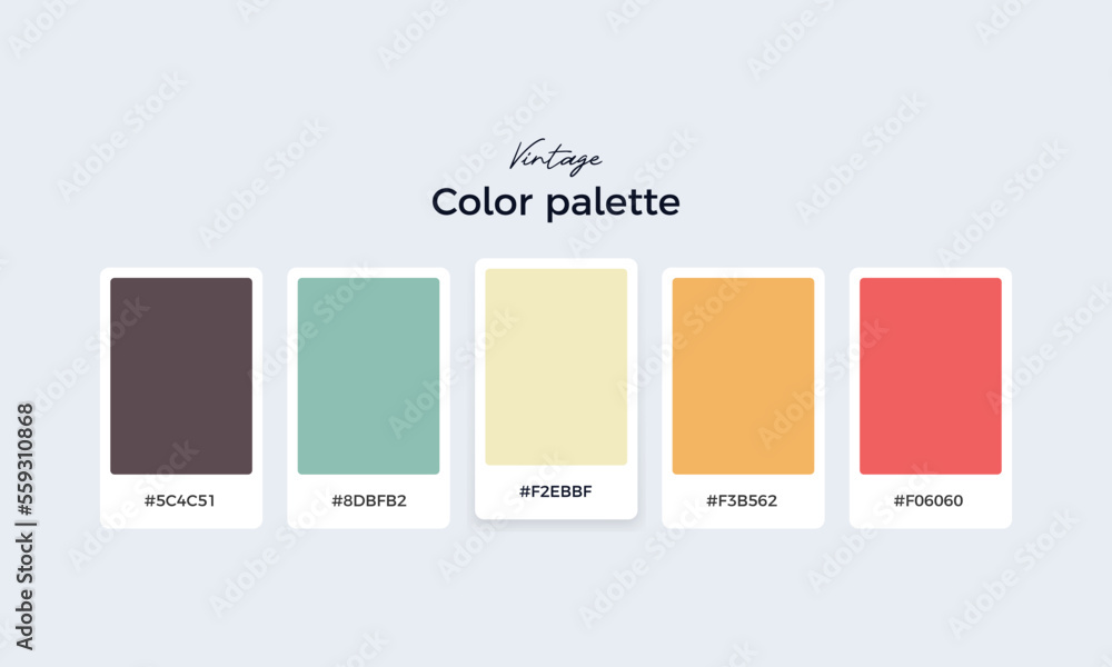 Vintage Color Chart. Print Test Page. Color Numbers or Names. RGB, HEX ...