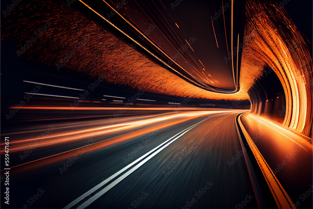 Speed Concept. High Speed Motion Blur. Fast Moving Stripe Lines with ...