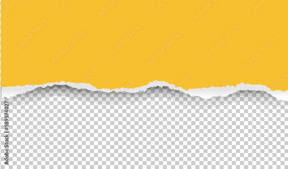 Yellow torn paper background Stock Vector | Adobe Stock