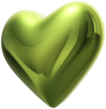Yellow Heart With Green Squares Free Stock Photo - Public Domain Pictures