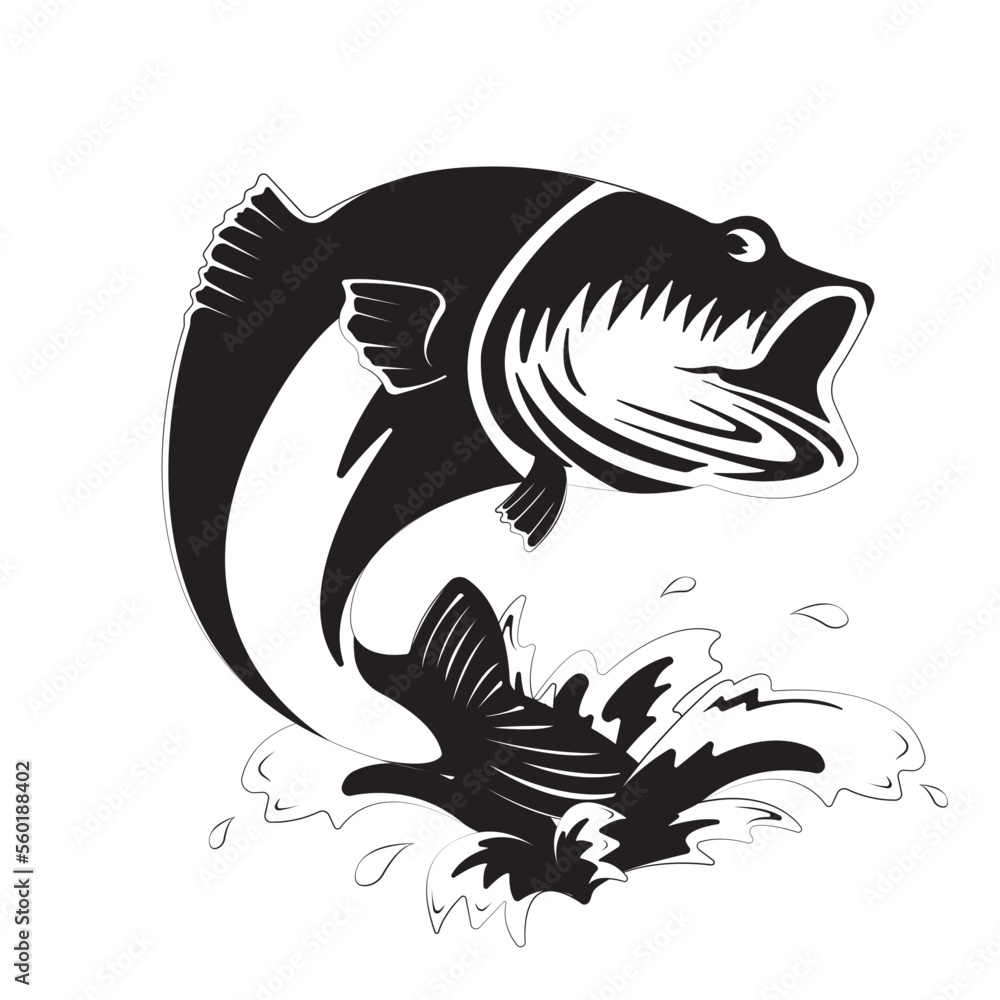 Vetor Fisherman catching fish SVG, fishing svg, fish hook svg png, Bass ...
