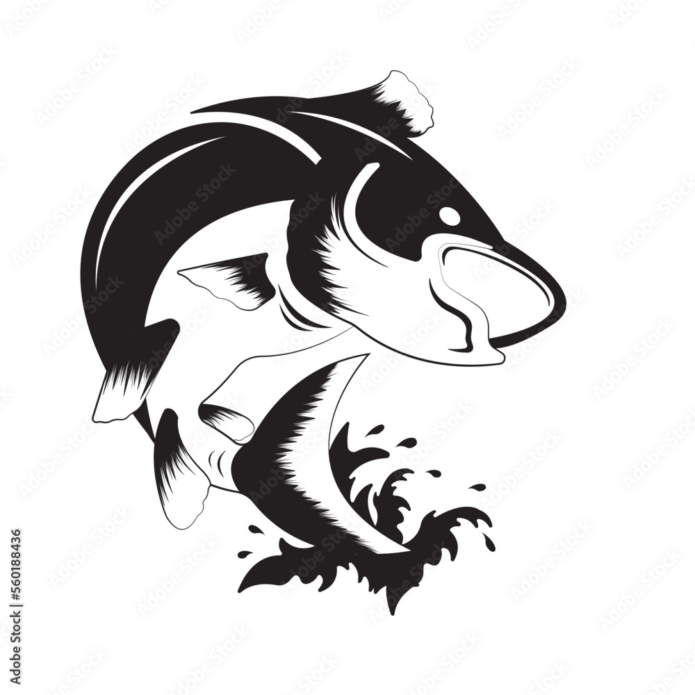 Vetor Fisherman catching fish SVG, fishing svg, fish hook svg png, Bass ...