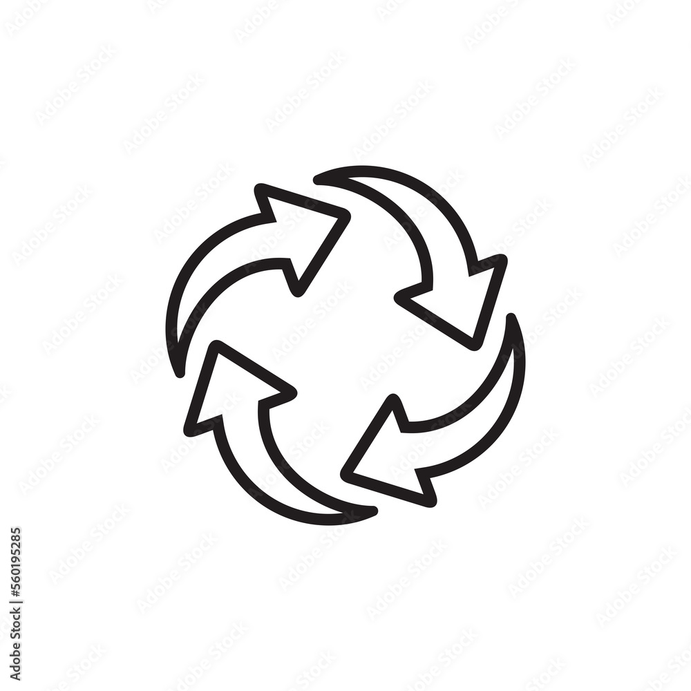 Recycle icon. Reusing symbol. Recycle sign Transparent background ...