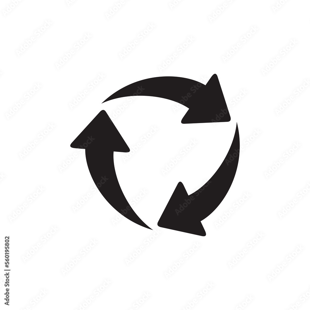 Recycle icon. Reusing symbol. Recycle sign Transparent background ...