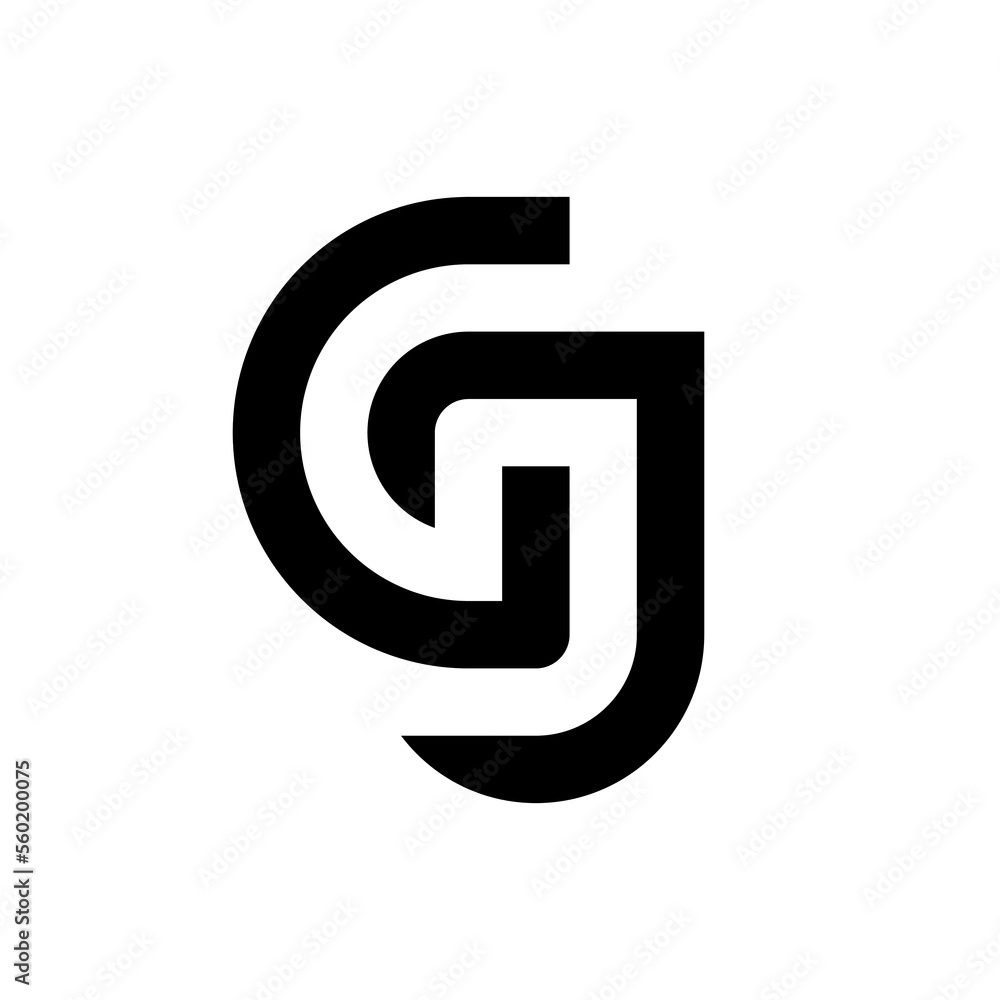 Letter GJ creative unique monogram logo Stock Vector | Adobe Stock