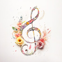 Music Flower PNG Free Stock Photo - Public Domain Pictures