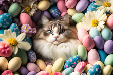 Cat Easter Egg Wreath Free Stock Photo - Public Domain Pictures