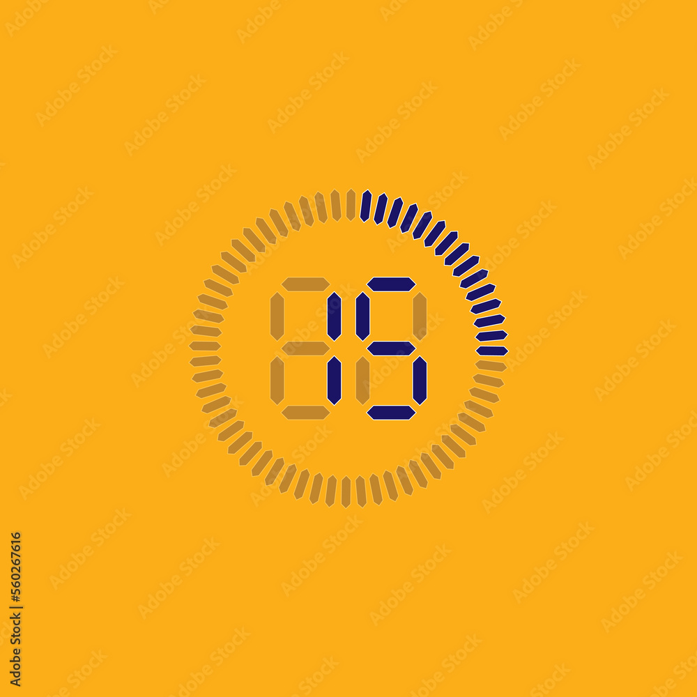 Set of circle percentage diagrams from 0 to 60. Percentage Icons. Timer ...