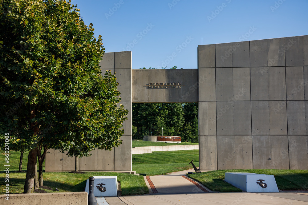 Quantico, VA USA - August 12, 2022: Semper Fidelis Memorial Park ...
