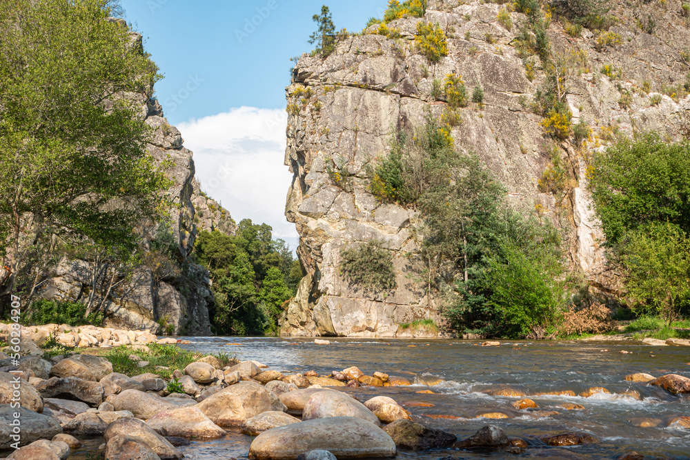 Cabril do Rio Ceira Gorge, also known as the Ceira River Gorge. Serpins ...