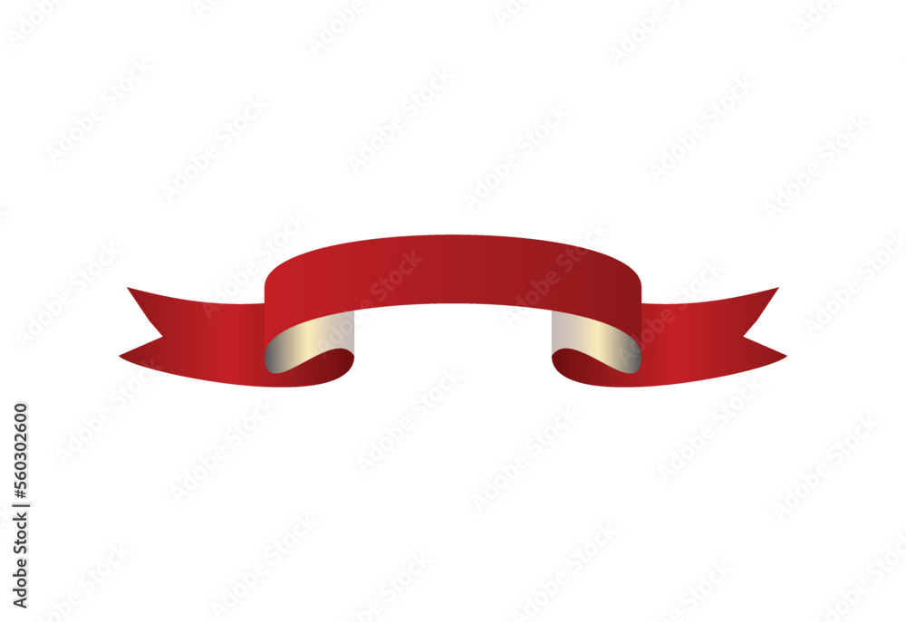 Red ribbons template. ribbons banners in simple flat design. ribbons ...