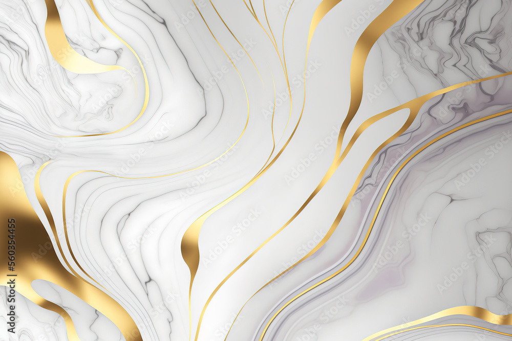 Luxury White Gold Marble texture background. Panoramic Marbling texture ...