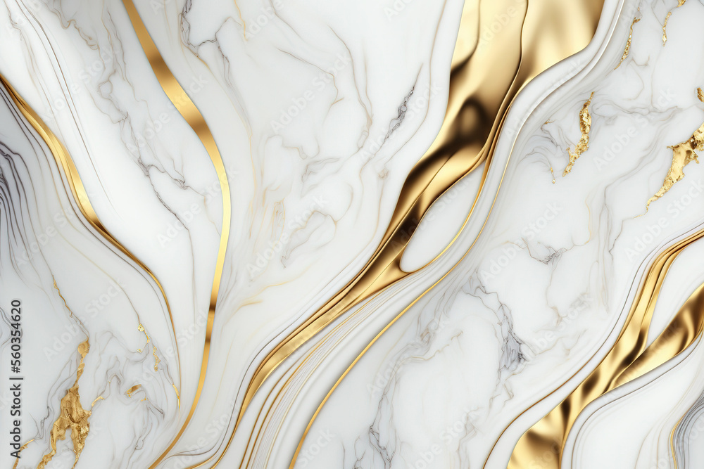 Luxury White Gold Marble texture background. Panoramic Marbling texture ...