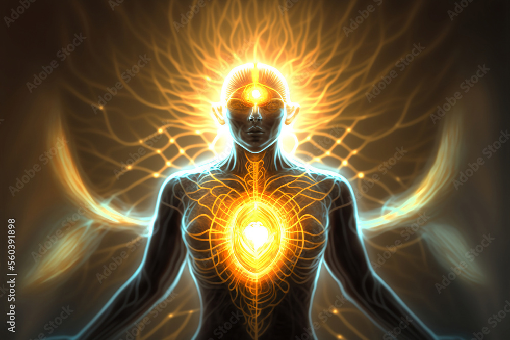 Stock-Illustration „Innate field of your body communicating with your ...
