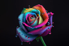 Rainbow Rose Free Stock Photo - Public Domain Pictures