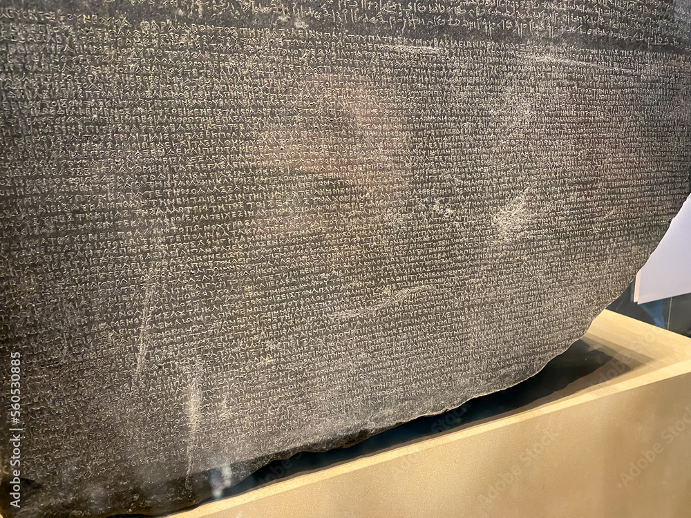 The British Museum. The Rosetta Stone, key to the decipherment of ...