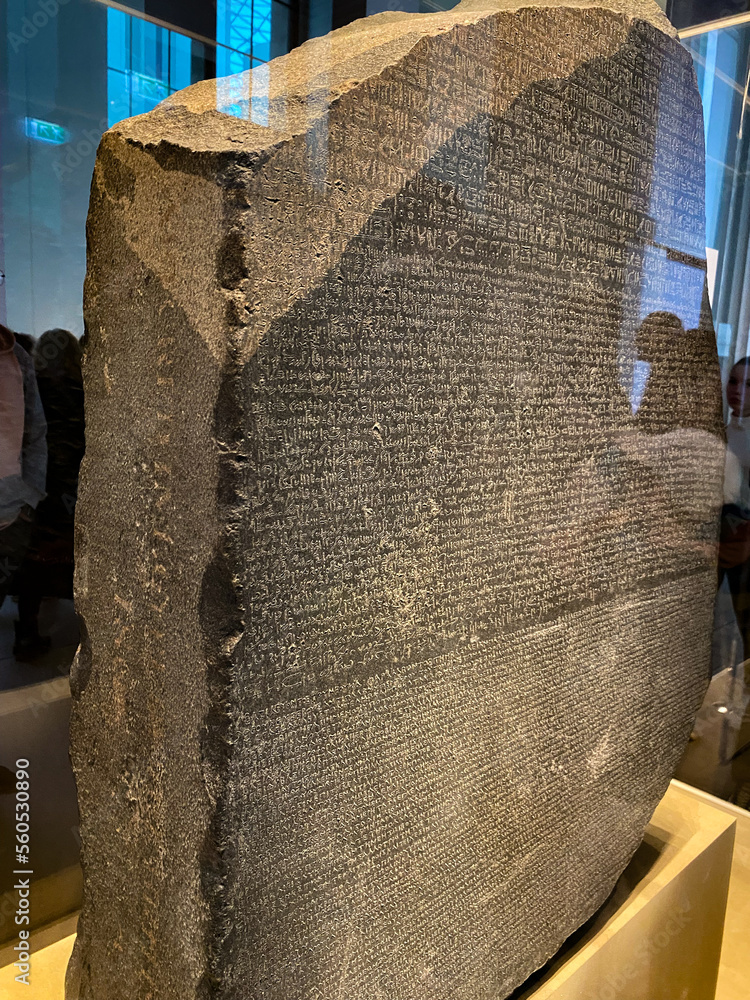 The British Museum. The Rosetta Stone, key to the decipherment of ...