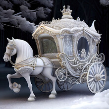 Fantasy Carriage And Horse Free Stock Photo - Public Domain Pictures