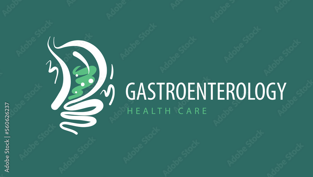 Logo for gastroenterology. Vector illustration Stock Vector | Adobe Stock
