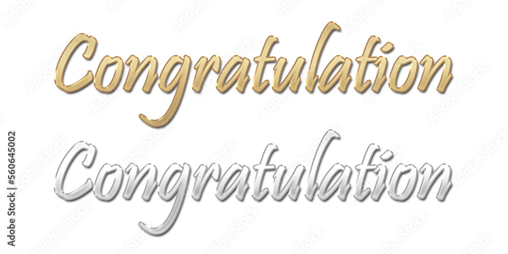 lettering congratulation golden and silver design text transparant ...