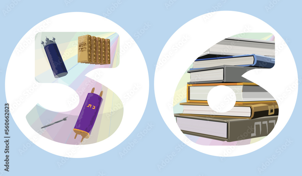 Vector icons of the jewish song Who Knows One? A Passover Seder ...