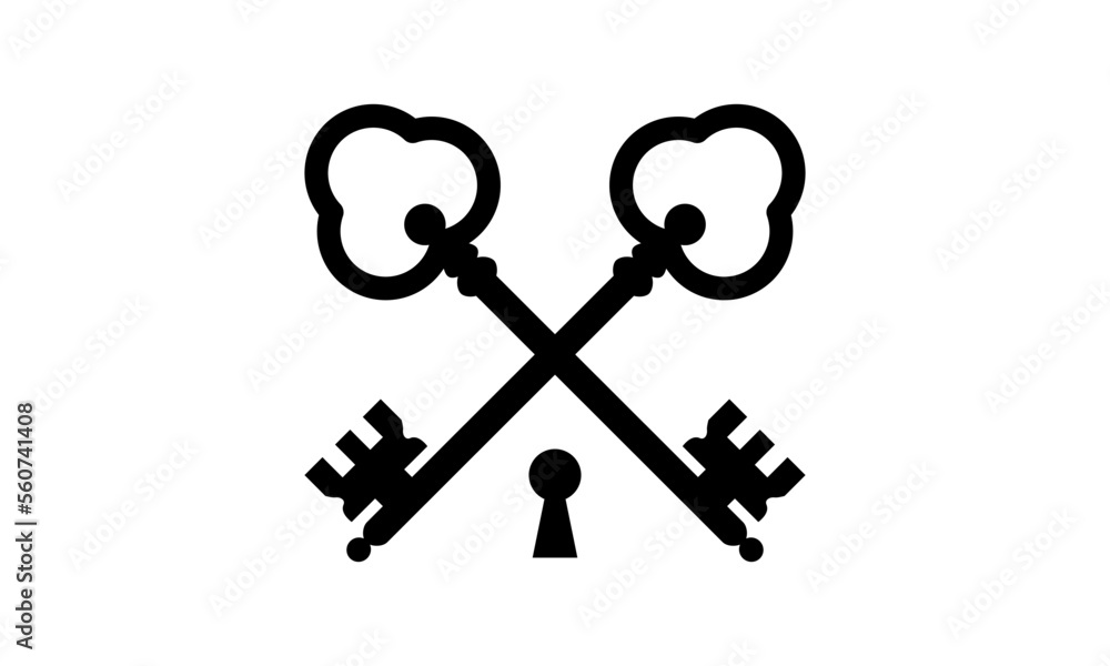 Key Logo Design Vector Stock Vector | Adobe Stock
