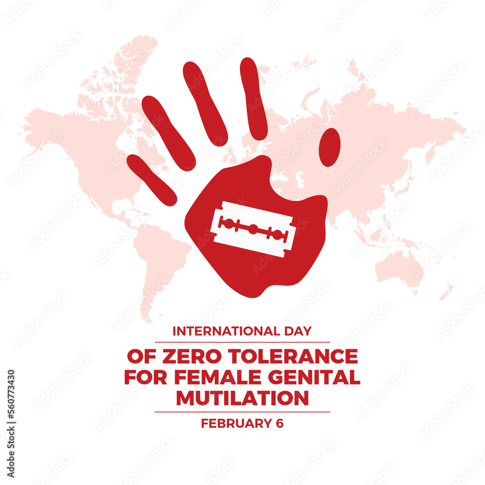 Vector de Stock International Day of Zero Tolerance for Female Genital ...