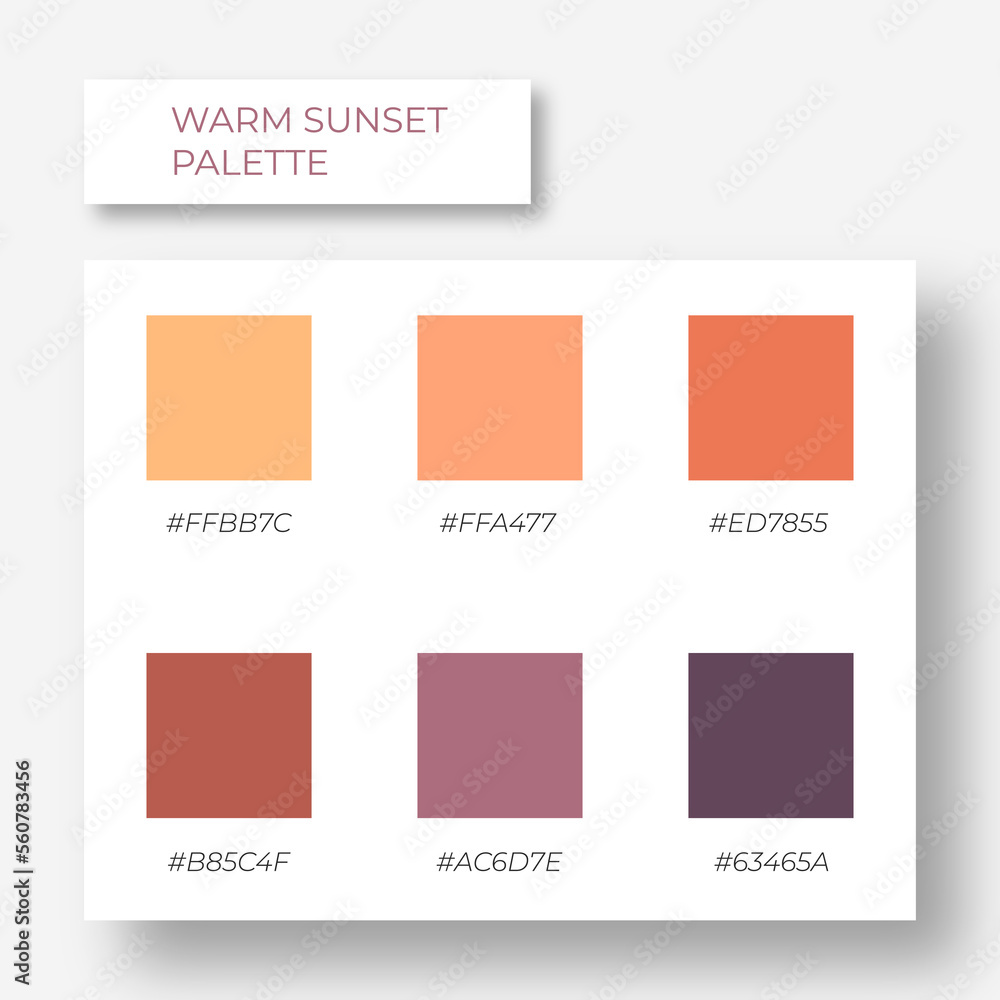 Color element. Trendy pallete of color. Cozy color pallete. Swatch ...