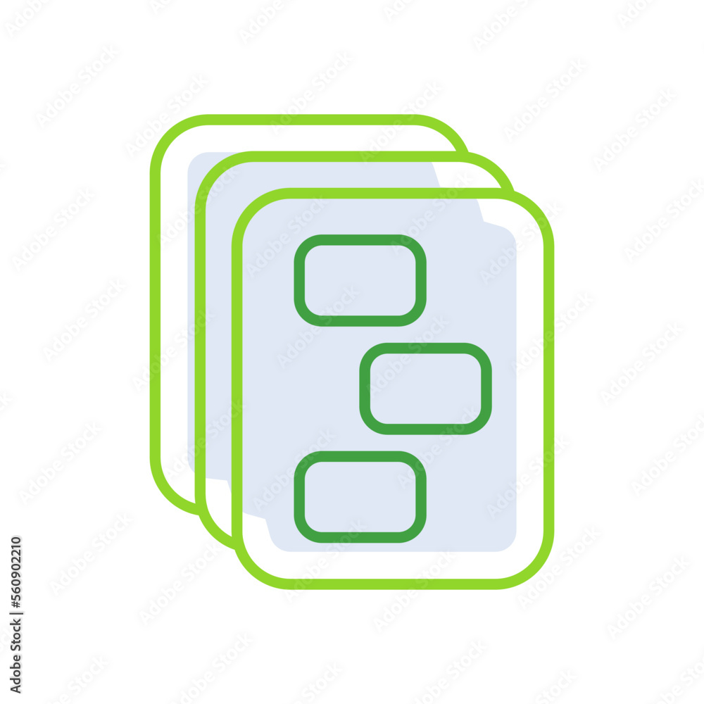 Portofolio business people icon with green outline style. business ...