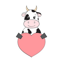 Valentine Cow Free Stock Photo - Public Domain Pictures