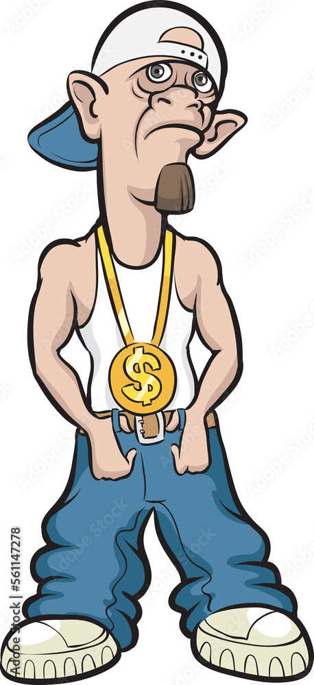 cartoon hip hop performer - PNG image with transparent background Stock ...