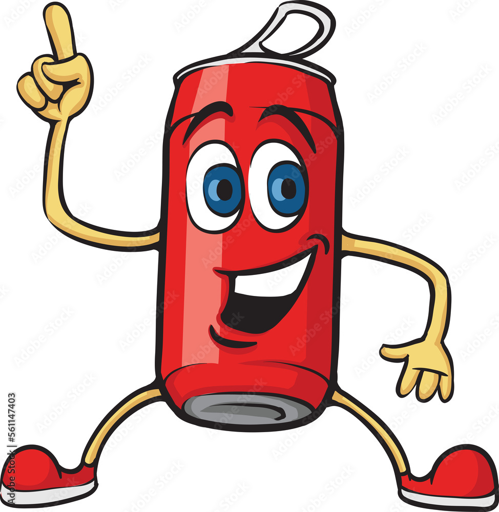 cartoon red can character - PNG image with transparent background Stock ...