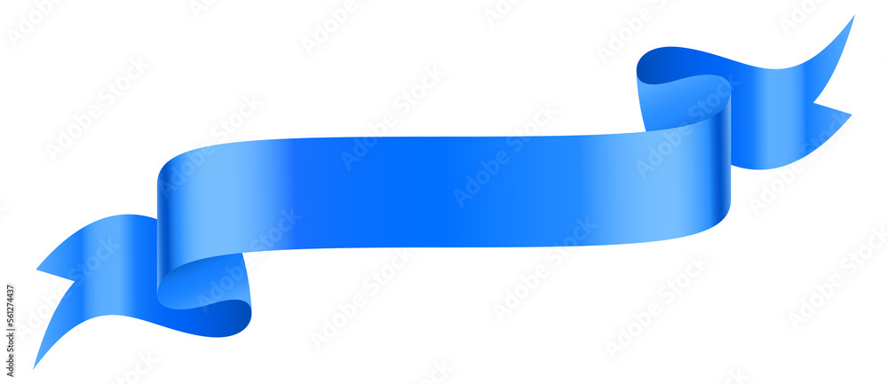 Blue banner scroll mockup. Realistic silk flag Stock Illustration ...