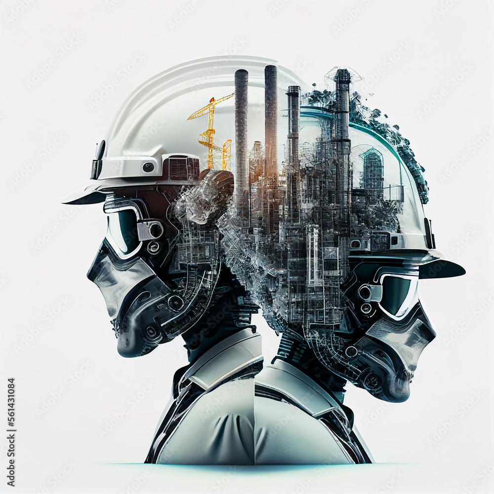 ภาพประกอบ Stock Future Gas mask of Oil refinery plantand Gas Industry ...