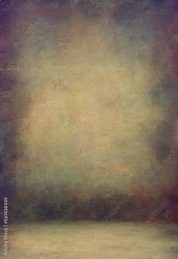 Stock-Illustration „Old master portrait background oil painting texture ...