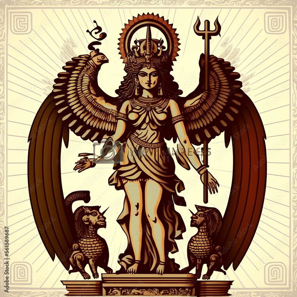 Ancient Sumerian mythology. Ninurta,ancient Sumerian mythological god ...