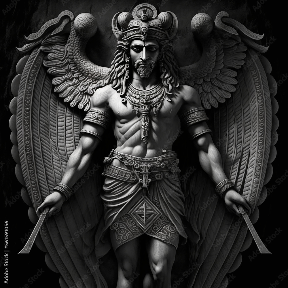 Ancient Sumerian mythology. Nergal,ancient Sumerian mythological god ...