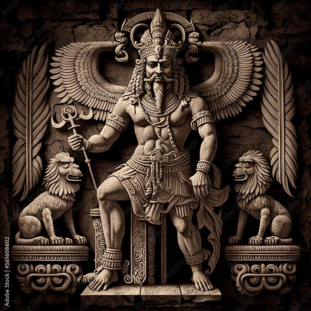 Ancient Sumerian mythology. Gula,ancient Sumerian mythological god ...