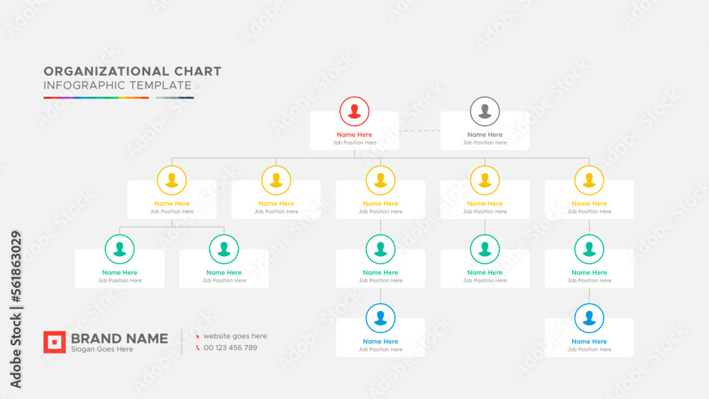 Organizational Chart, Tree Diagram, Dendrogram Business Infographic ...