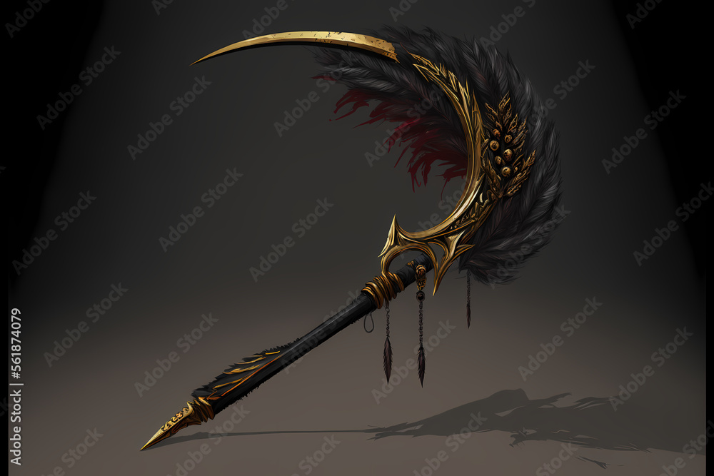 Artifact：The Black Feather Reaper, A Fantasy Weapon Design Concept for ...