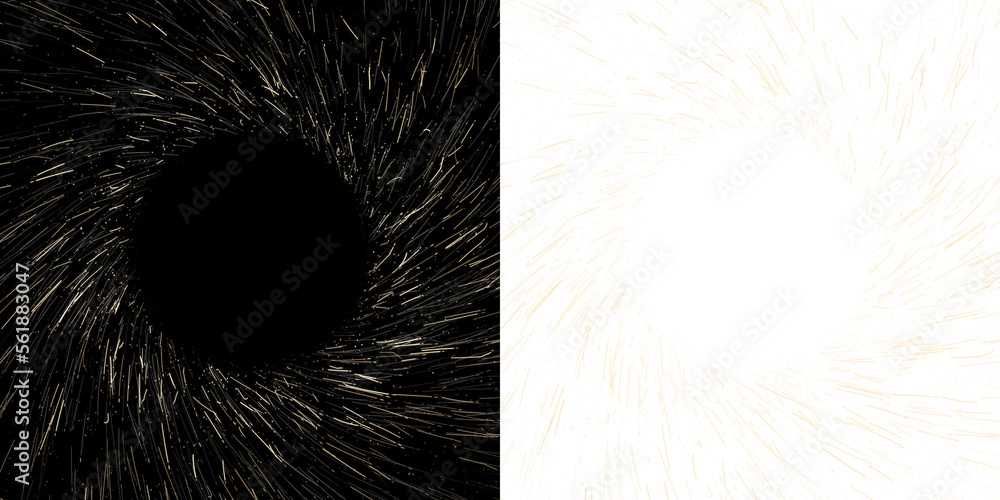 golden vortex with abstract light and motion effects, featuring ...