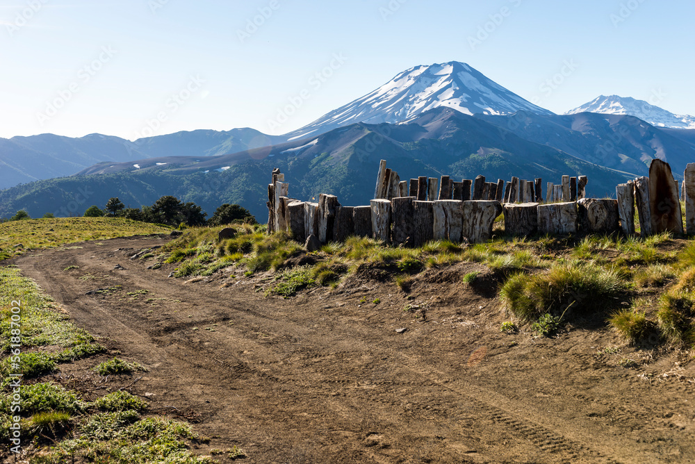 Foto de Stock volcanes de chile, volcan lonquimai, sur de chile alta ...