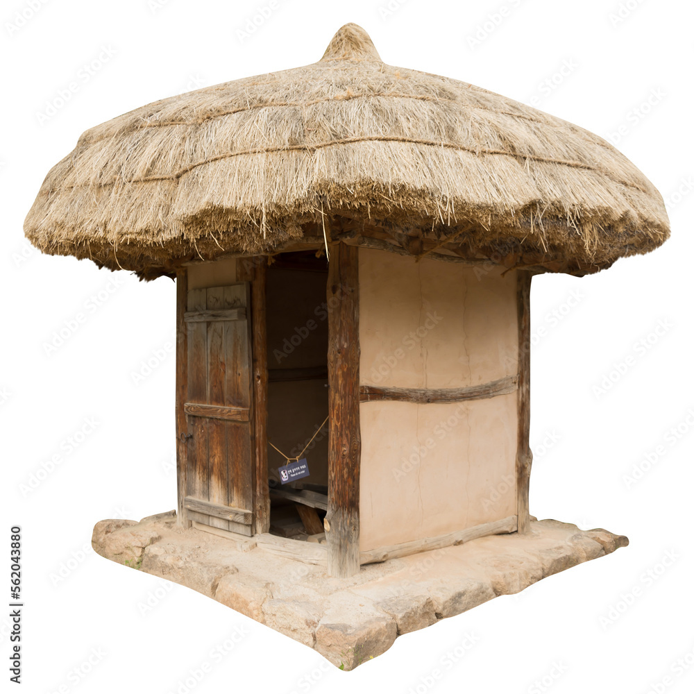Isolated PNG cutout of a traditional Korean barn on a transparent ...