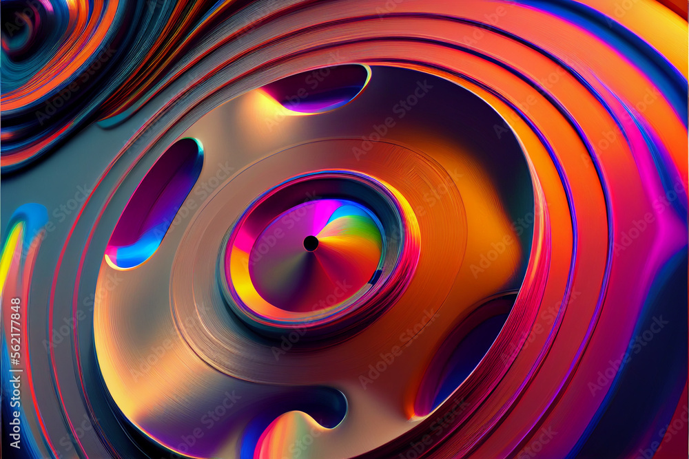 Beautiful vinyl tape in neon light. Minimalism retro style concept. 80s ...