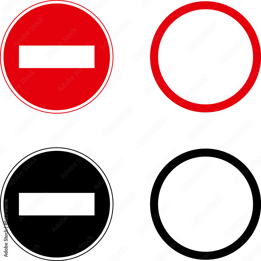 Stop sign vector image illustration. Forbidden sign. Hand prohibited ...