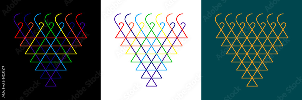 Saraswati Goddess of knowledge Yantra worshiped on the occasion of ...