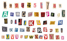Alphabet Letters From Magazine Free Stock Photo - Public Domain Pictures